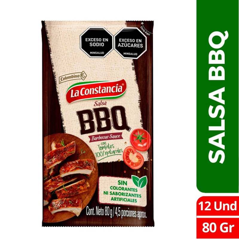 SALSA BBQ LA CONSTANCIA X 80 GR X 12 UND CJ X 72