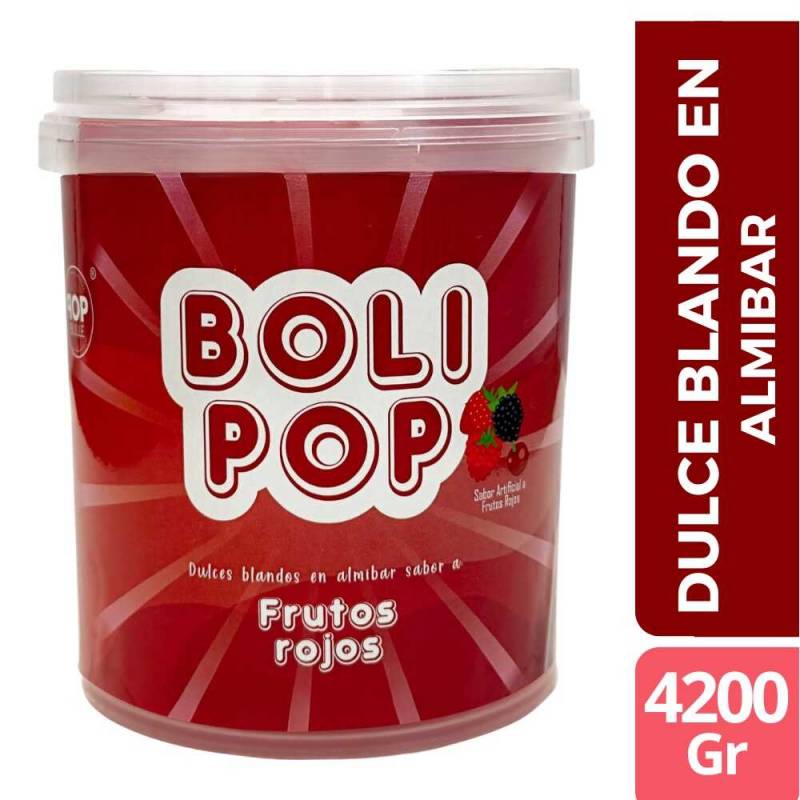 BOLI POP FRUTOS ROJOS X 4200 GR CJ X UND