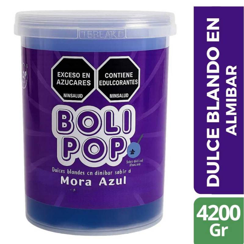 BOLI POP MORA AZUL X 4200 GR CJ X UND